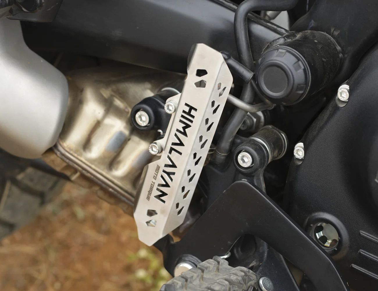 HIMALAYAN 450 - REAR MASTER CYLINDER GUARD (SS) - Lbs Pitstop