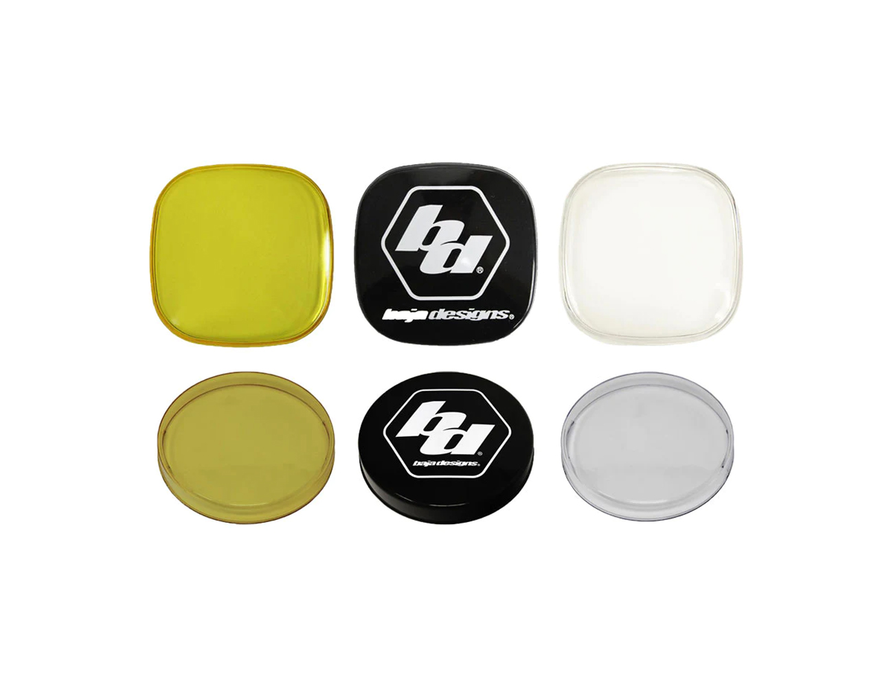 BAJA LIGHT COVERS - SQUADRON PRO & SPORT CLEAR GUARD(white) - Lbs Pitstop